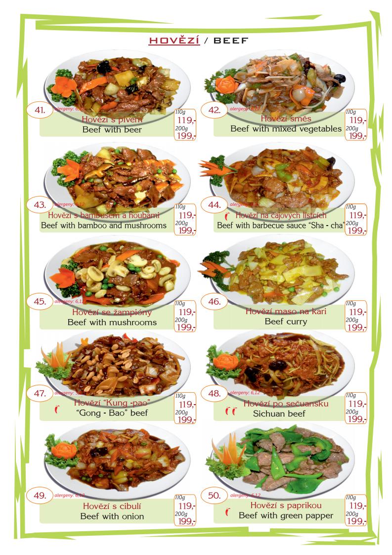 Menu – Čínská restaurace & Hotel